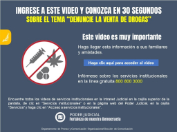 “DENUNCIE LA VENTA DE DROGAS”